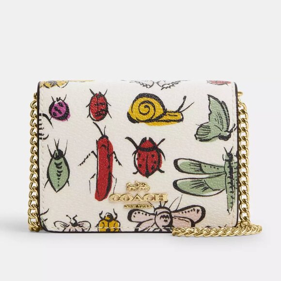 Coach | Bags | Coach Mini Wallet On A Chain With Creature Print | Poshmark